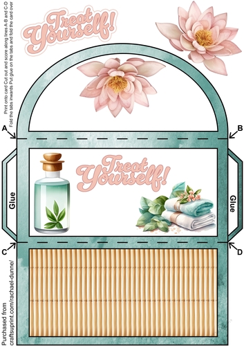 Treat Yourself Spa Money Wallet - CUP1268004_75068 | Craftsuprint