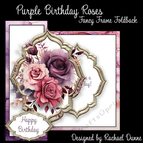 Purple Birthday Roses - CUP1268691_75068 | Craftsuprint