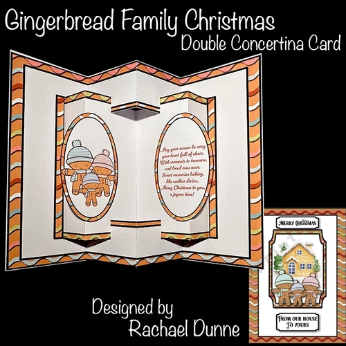 Christmas Gingerbread Family Double Concertina Card - CUP1271266_75068 ...