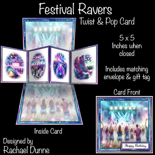 Festival Ravers Twist and Pop - CUP1287758_75068 | Craftsuprint