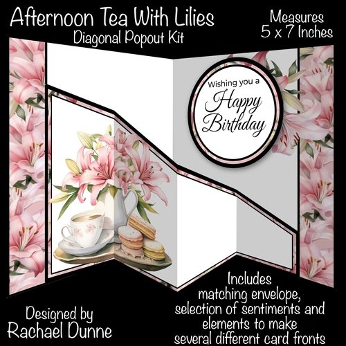 Afternoon Tea With Lilies Diagonal Popout Kit - CUP1325815_75068 ...