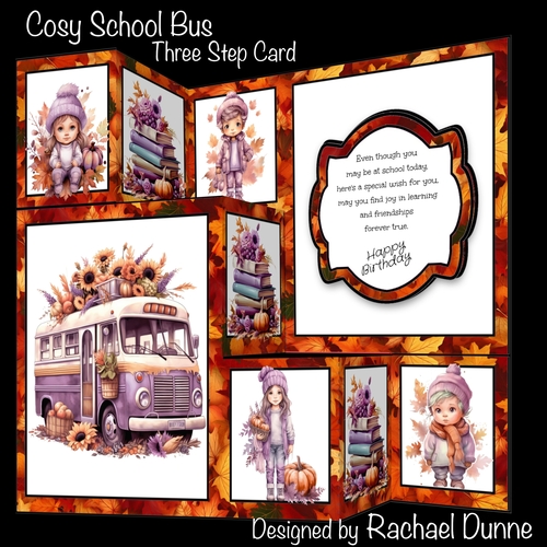 Cosy Autumn School Bus Three Step Mini Kit - CUP1327474_75068 ...