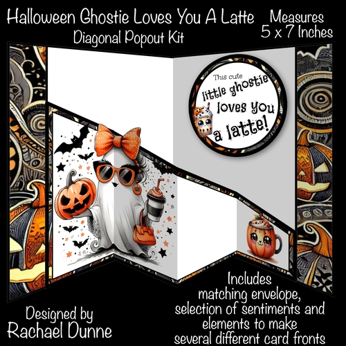 This Cute Little Ghostie Loves You A Latte Diagonal Popout Kit ...