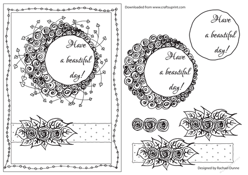 Have a Beautiful Day Black & White - CUP813255_75068 | Craftsuprint