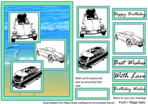 Sketchy Cars - CUP881165_75068 | Craftsuprint