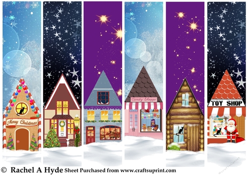 Christmas Buildings Bookmarks - CUP1084665_155 | Craftsuprint