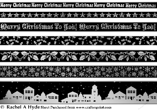 Christmas Borders - Silver Nights - CUP1178088_155 | Craftsuprint