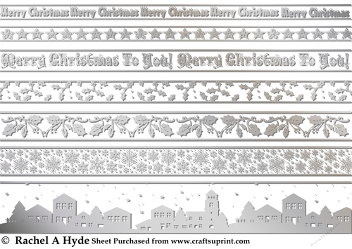 Christmas Borders - Silver Days - CUP1178382_155 | Craftsuprint