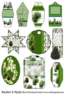 Evergreen Tags - CUP137599_155 | Craftsuprint