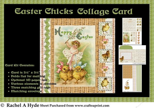Easter Chicks Collage Card - CUP779560_155 | Craftsuprint