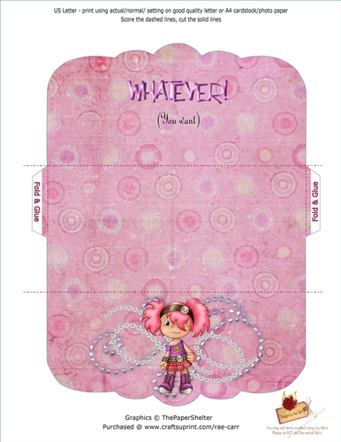 090 Whatever! Money Wallet - CUP255810_1415 | Craftsuprint