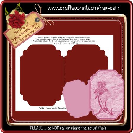 T021 Shaped Card Template *PNG* - CUP452932_1415 | Craftsuprint