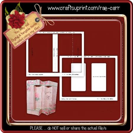 T040 Double Window Card Template *PDF* - CUP515910_1415 | Craftsuprint