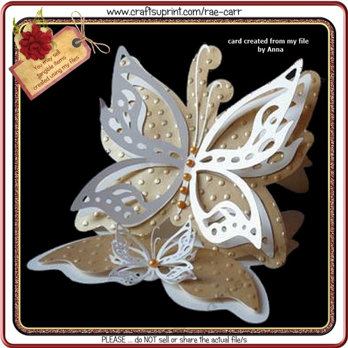 485 Butterfly Easel Card - CUP692599_1415 | Craftsuprint