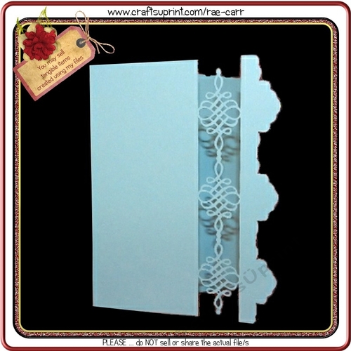 553 Frilly Border Card - CUP693366_1415 | Craftsuprint