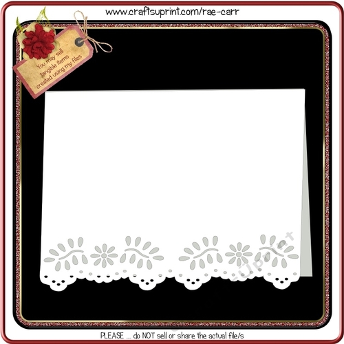197 Pretty Border Card - CUP694908_1415 | Craftsuprint