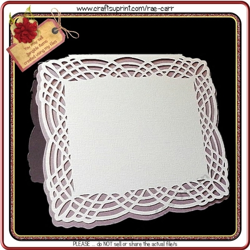 345 Frilled Edge Card - CUP695188_1415 | Craftsuprint