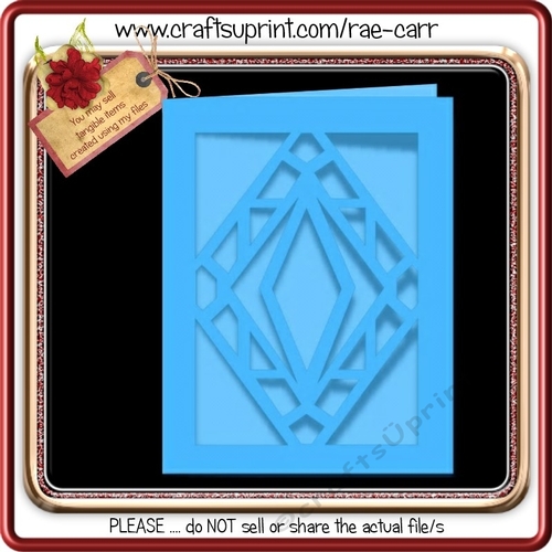 227 Diamond Cut Out Card - CUP696941_1415 | Craftsuprint