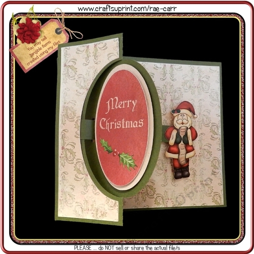 932 Christmas Santa Slider HAND and MACHINE Formats - CUP740686_1415 ...