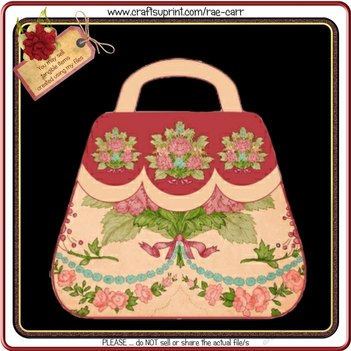677 Rose Flowered Purse KIT - CUP747349_1415 | Craftsuprint