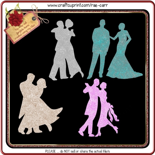 962 Dancing Couples Shapes - CUP799386_1415 | Craftsuprint