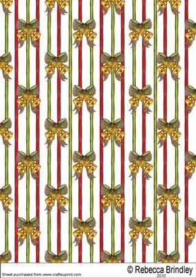 Christmas Bells Backing Paper One - CUP110676_442 | Craftsuprint