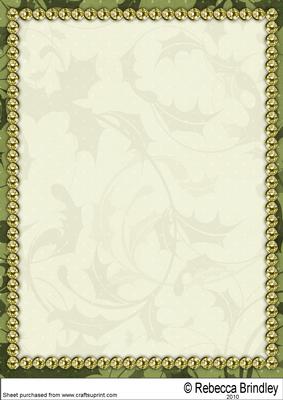 Vintage Santa of the Holly Bush Backing Paper One - CUP123382_442 ...