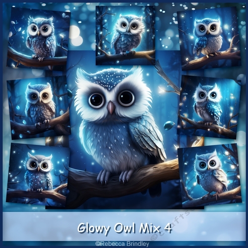 Glowy Owl Mix 4 - CUP1283591_442 | Craftsuprint