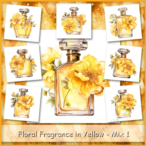 Floral Fragrance in Yellow - Mix 1 - CUP1288699_442 | Craftsuprint