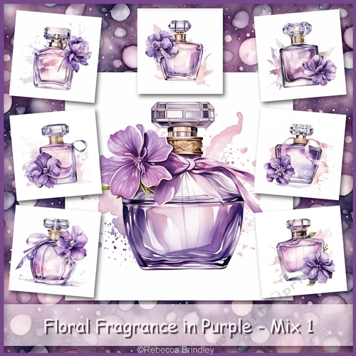 Floral Fragrance in Purple - Mix 1 - CUP1288935_442 | Craftsuprint