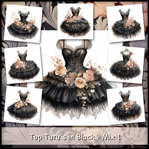 Top Tutus in Black - Mix 1 - CUP1295524_442 | Craftsuprint