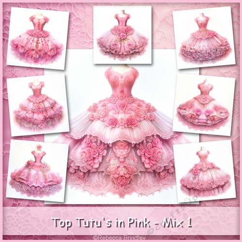 Top Tutus in Pink - Mix 1 - CUP1295527_442 | Craftsuprint