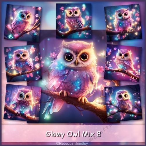 Glowy Owl Mix 8 - CUP1295761_442 | Craftsuprint