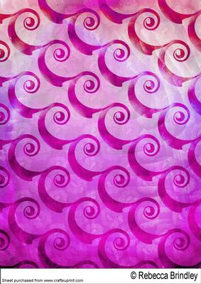 Paisley Swirls Backing Paper 12 - CUP130809_442 | Craftsuprint