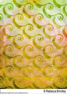 Paisley Swirls Backing Paper 4 - CUP130827_442 | Craftsuprint