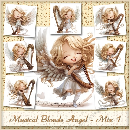 Musical Blonde Angel - Mix 1 - CUP1353106_442 | Craftsuprint