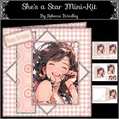 Shes a Star Mini-Kit - CUP1377720_442 | Craftsuprint
