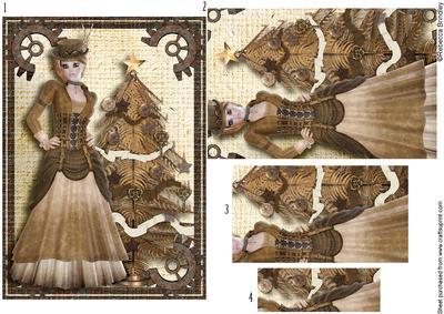 A Steampunk Christmas Pyramid - CUP250119_442 | Craftsuprint