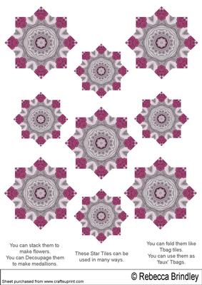 Nymph 4 Star Tiles - CUP277273_442 | Craftsuprint