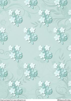 Oval Cross in Turquoise Backing Paper 2 - CUP283427_442 | Craftsuprint