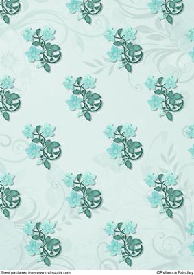 Oval Cross in Turquoise Backing Paper 1 - CUP283428_442 | Craftsuprint