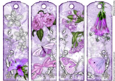 Heaven Scent Bookmarks in Delicate Violet - CUP302697_442 | Craftsuprint
