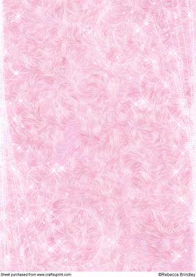 Fluffy Sparkles Backing Paper in Pink - CUP340244_442 | Craftsuprint