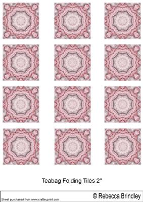 Totally Random Tea Bag Folding Tiles 12 - CUP344627_442 | Craftsuprint