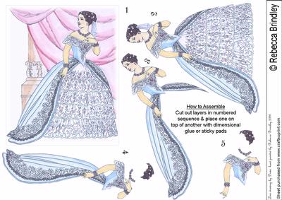 Victorian Lady Decoupage - CUP35260_442 | Craftsuprint