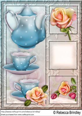 High Tea Rose A4 - CUP638959_442 | Craftsuprint
