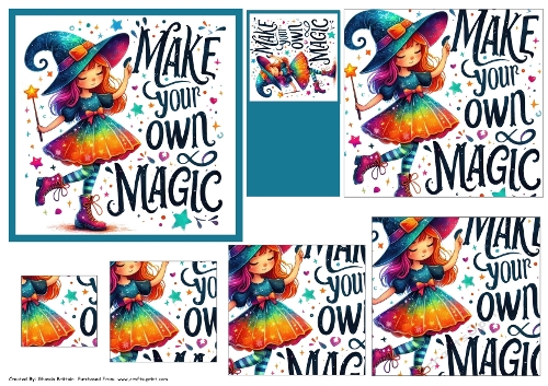 Make Your Own Magic Card Front and Pyramid - CUP1372195_40 | Craftsuprint