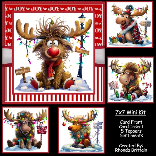 Rudolf and Friends Mini Kit 7x7 - CUP1379147_40 | Craftsuprint