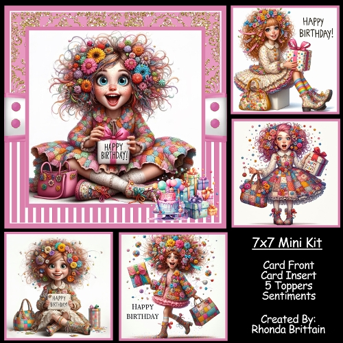 Happy Birthday Mini Kit 7x7 - CUP1380660_40 | Craftsuprint
