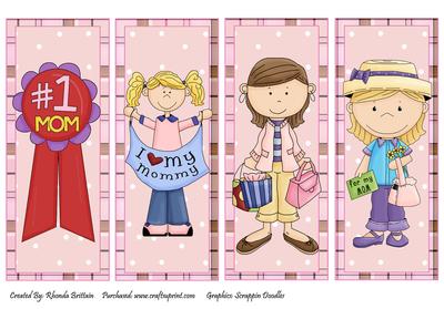 #1 Mum Book Marks - CUP205793_40 | Craftsuprint